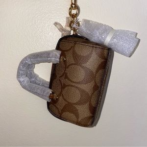 Coach | Accessories | Coach Mini Rowan Satchel Bag Charm In Signature ...